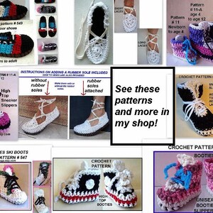 Crochet Clogs Slippers With or Without Rubber Soles Women Small to ...