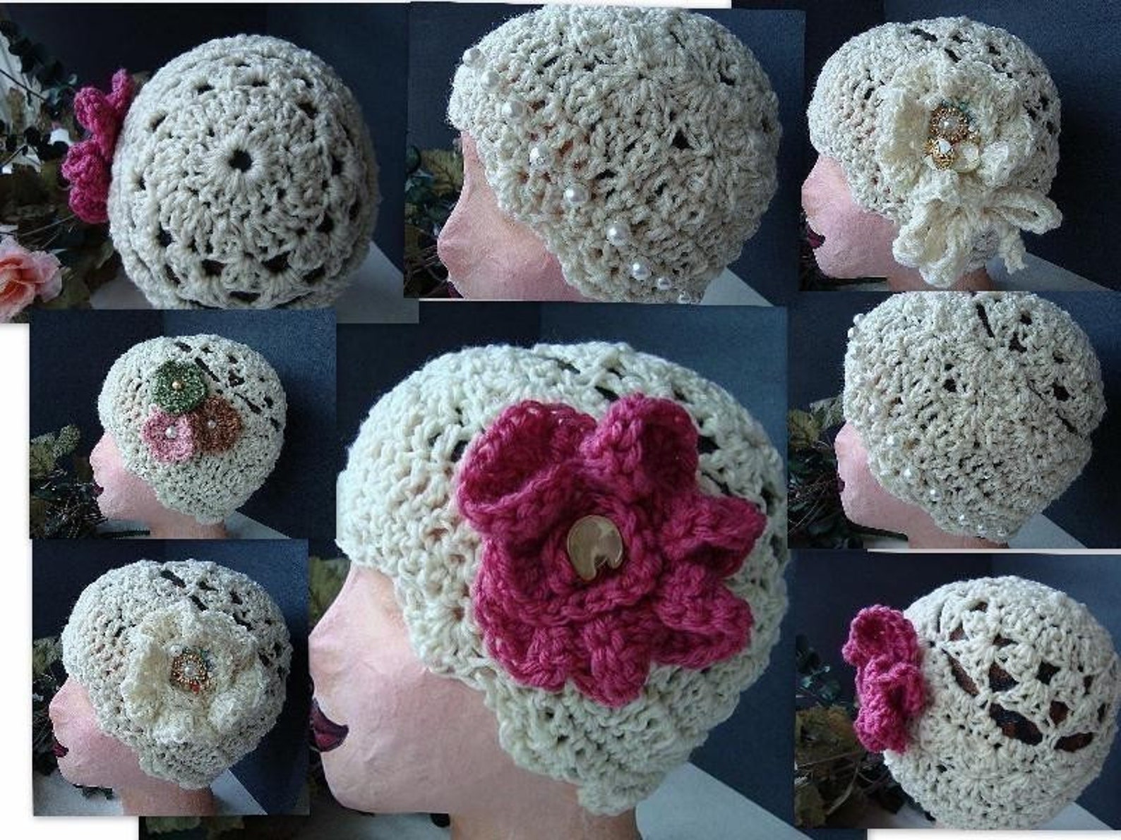 Bohemian Flapper Hat CROCHET PATTERN 145 Women's Hat - Etsy