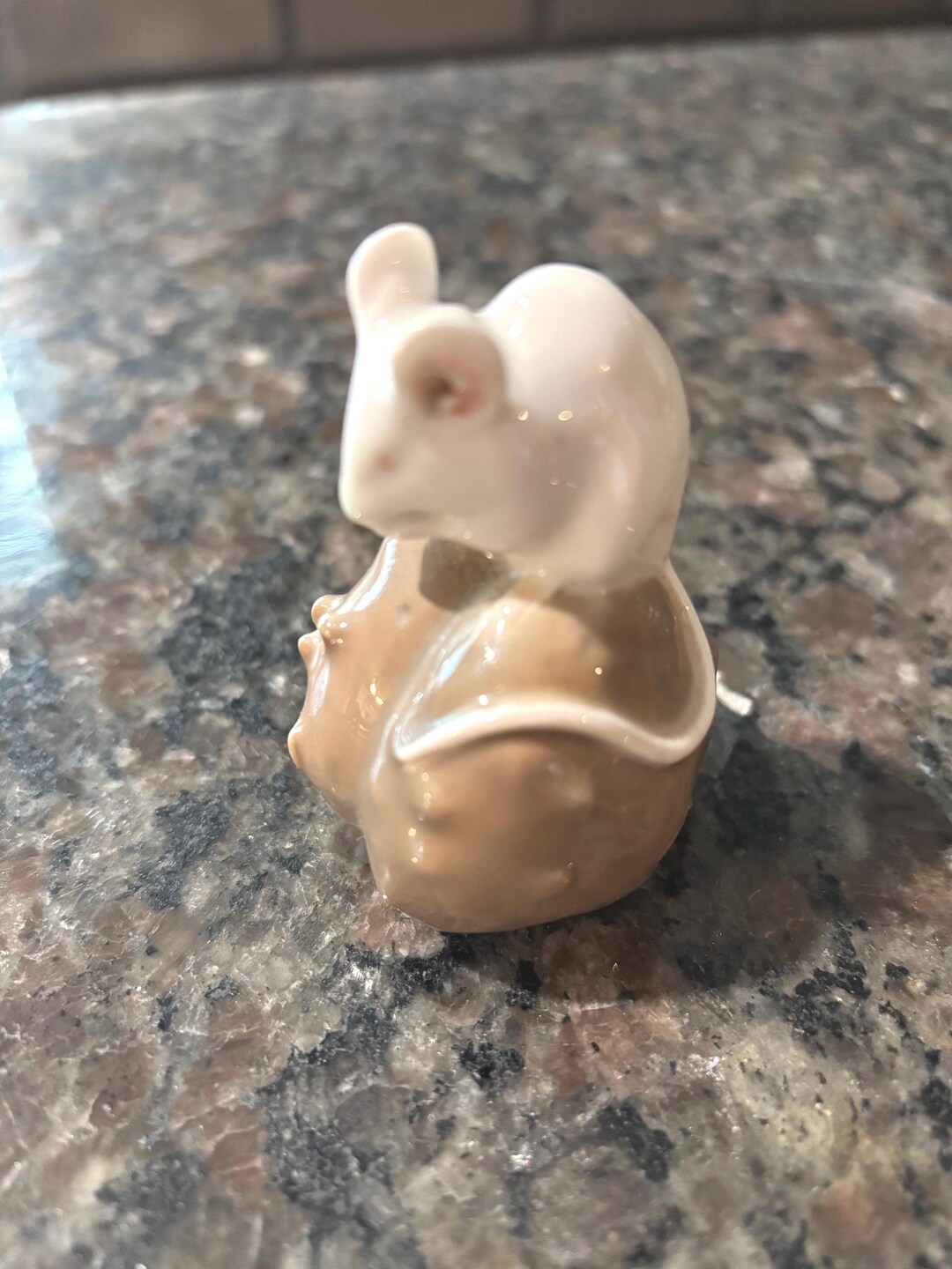 Royal Copenhagen Mouse on Chestnut Figurine - Etsy