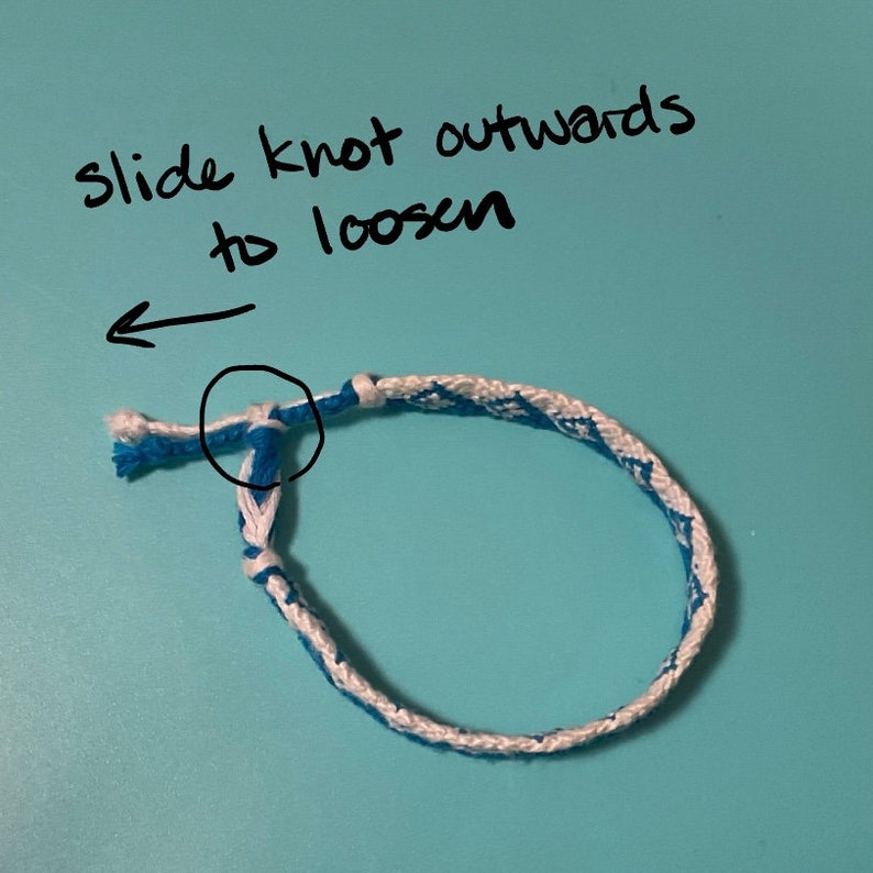 Friendship Bracelet swirl Pattern, Adjustable - Etsy