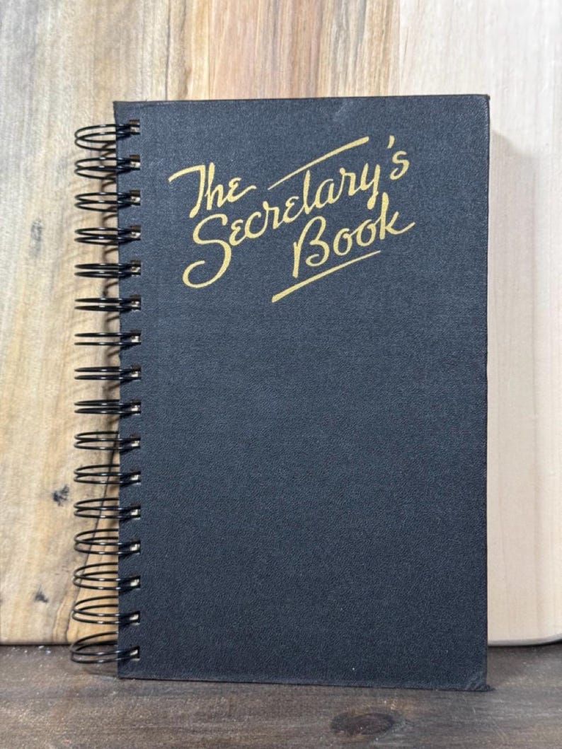 Journal Book: the Secretary's Book (vintage) - Etsy