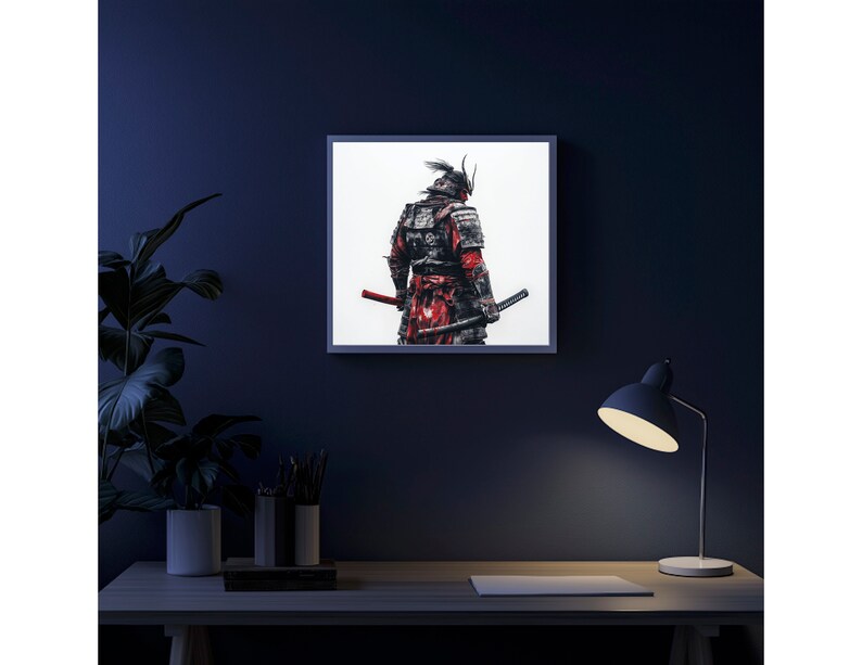 Samurai Warrior A.I. Art - Etsy