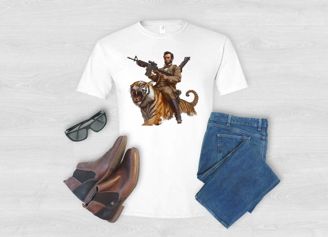 Abraham Lincoln Riding a Tiger - Etsy