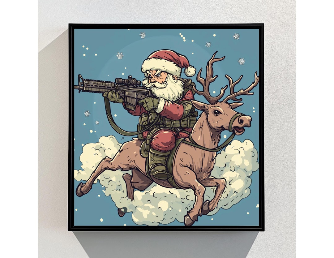 Tactical Santa Claus A.I. Art - Etsy