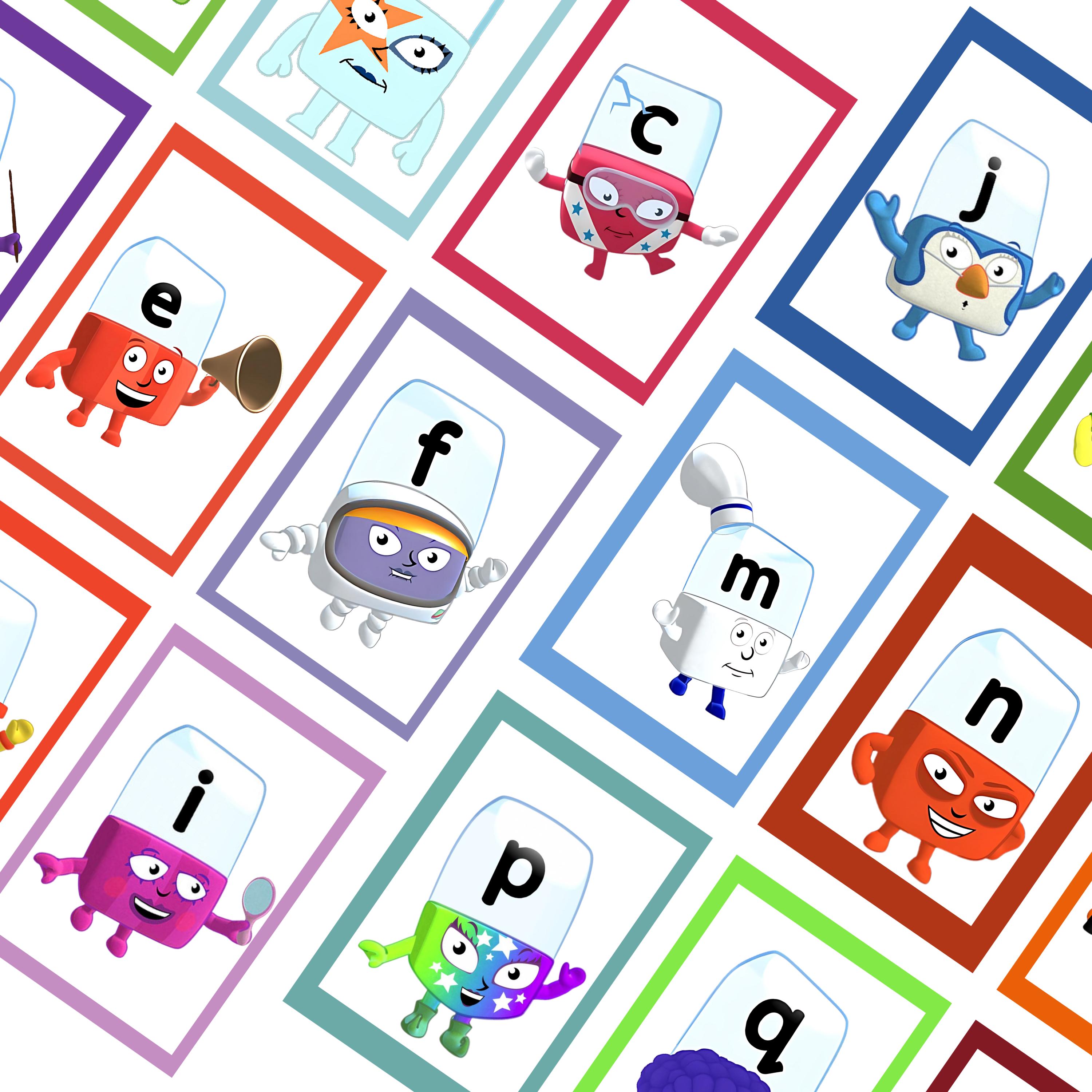 Alphablocks Printable Mini Flashcards Preschool ABC Flashcards Early ...