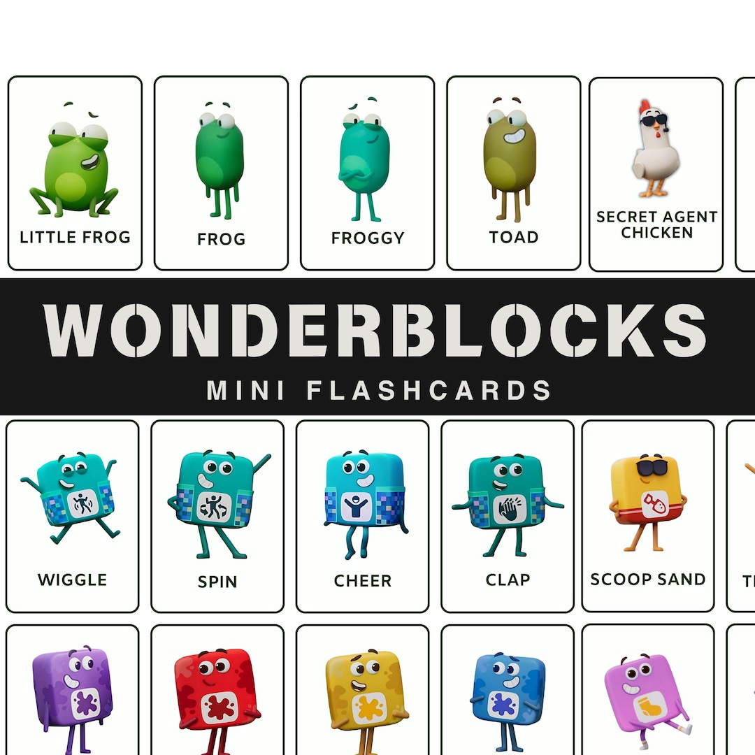 Wonderblocks Mini Flashcards | Learning Blocks | Wonder Magic | 52 ...