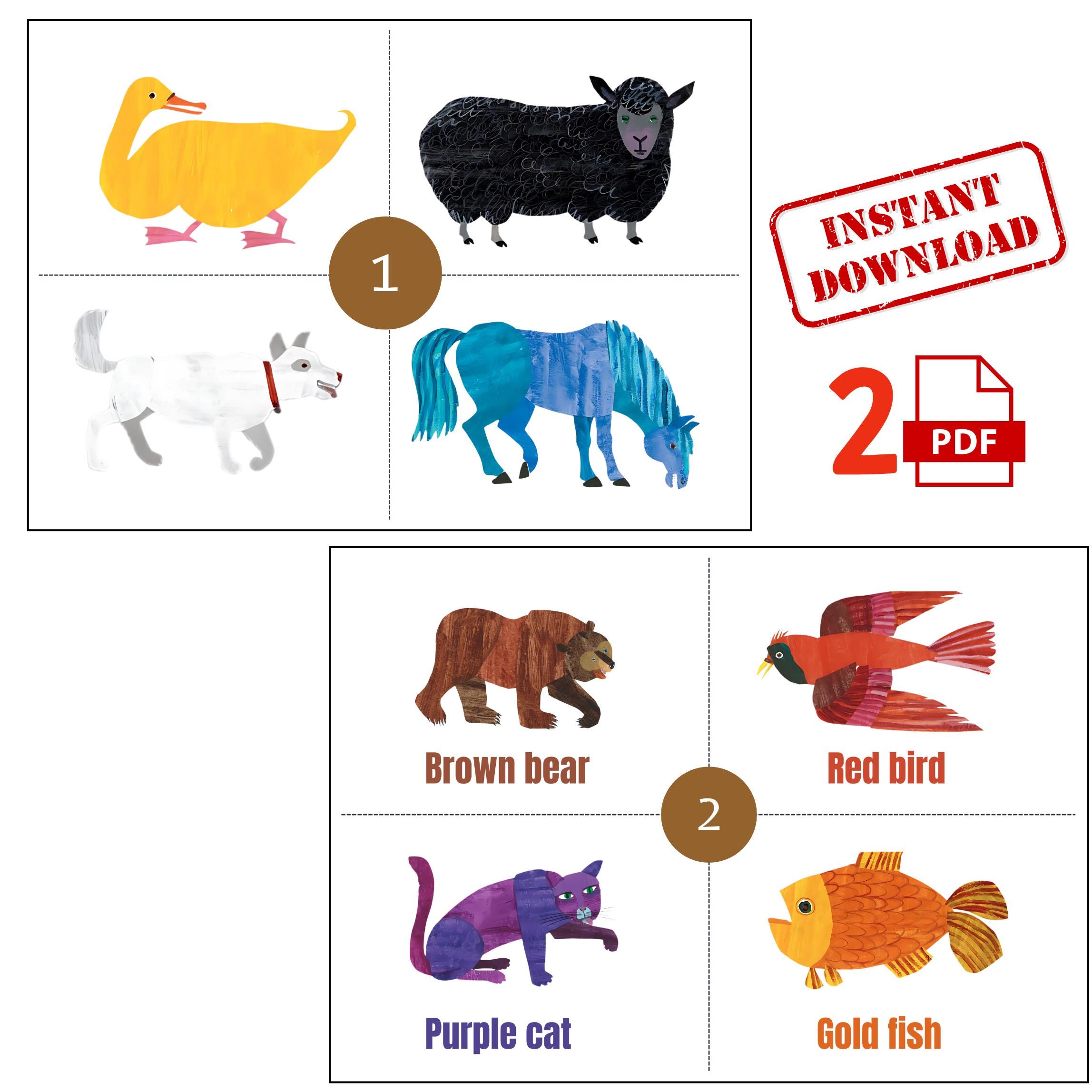 Brown Bear Brown Bear What Do You See? Printable Flashcards ...