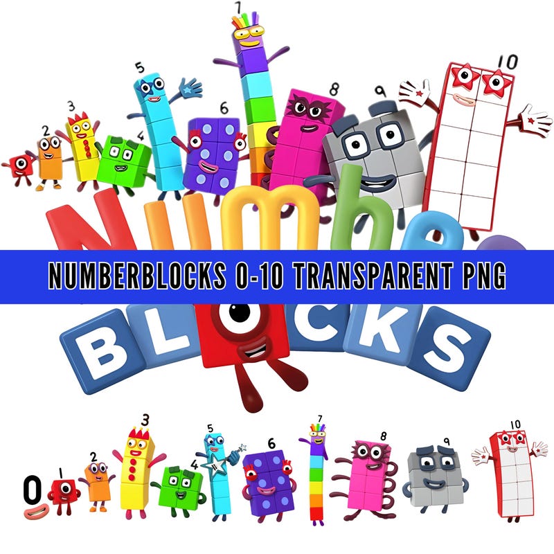 Number Blocks Png - Etsy