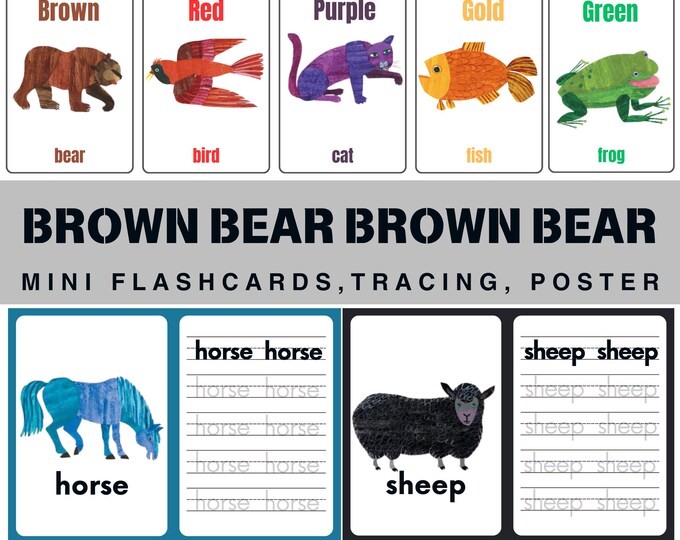 Brown Bear, Brown Bear Learning Bundle - Digital Download - Preschool ...