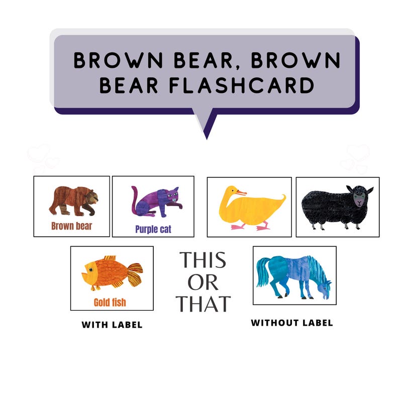 Brown Bear Brown Bear What Do You See? Printable Flashcards ...