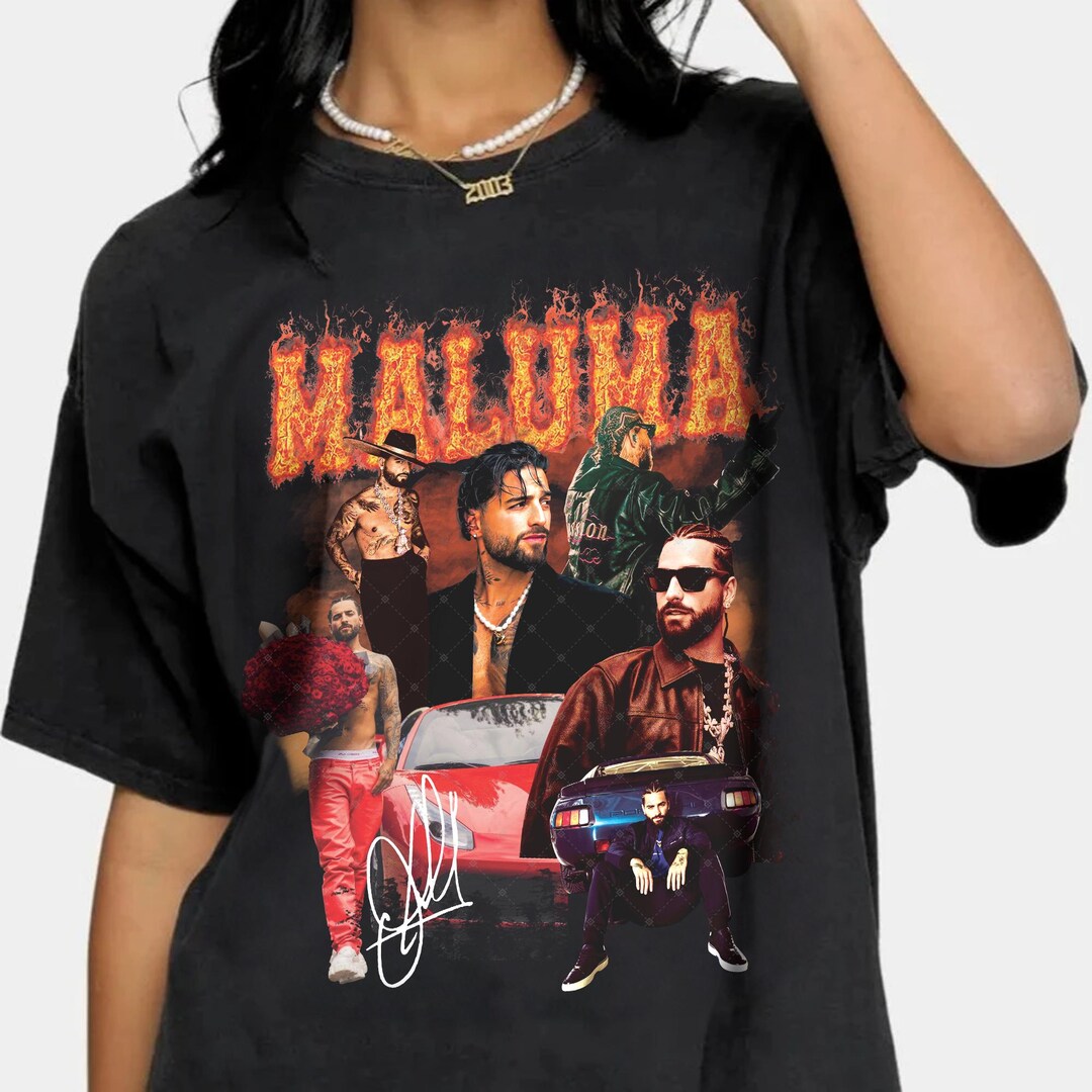 Retro Maluma Shirt for Fan, Vintage Maluma Shirt, Maluma Bootleg Shirt ...