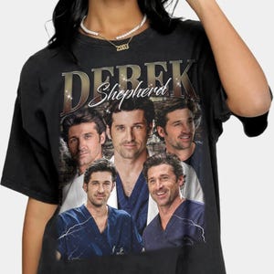 Limited Derek Shepherd Vintage T-shirt Gift for Women and Man Unisex ...