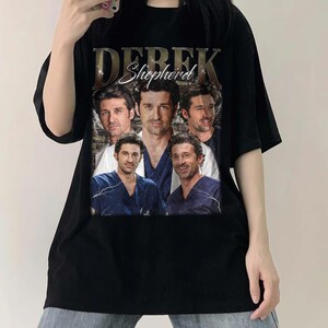 Limited Derek Shepherd Vintage T-shirt Gift for Women and Man Unisex ...