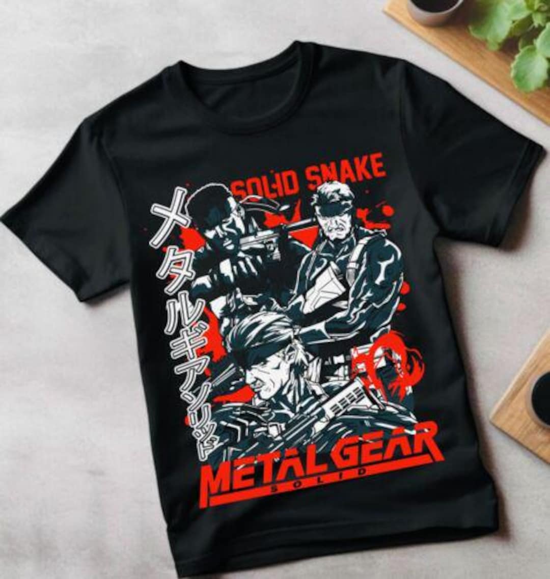 Unisex Metal Gear Solid Vintage T-shirt, Retro Funny Metal Gear T-shirt ...