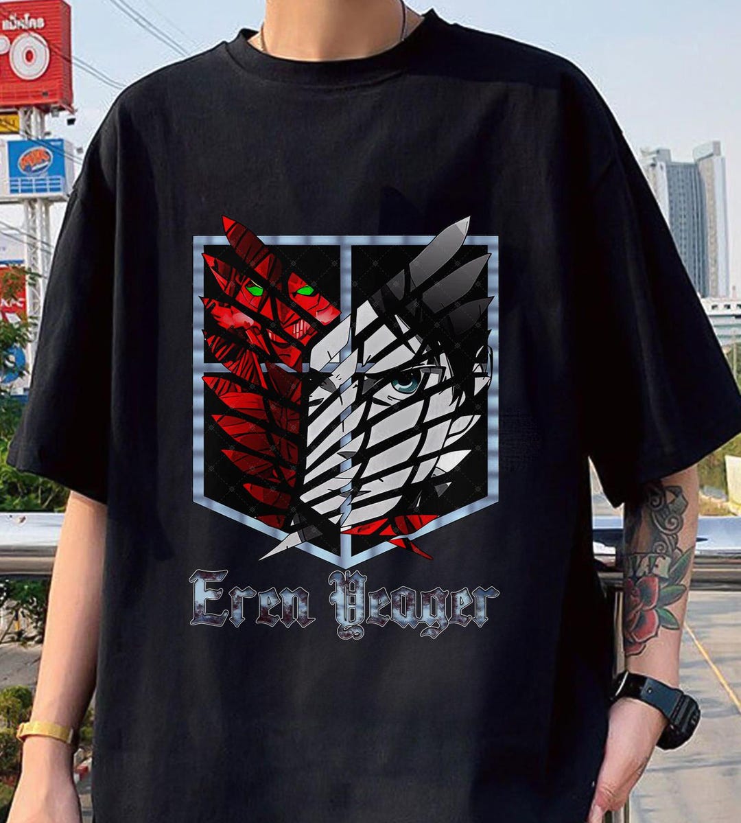 Eren Yeager AOT Anime T-shirt, Eren Yeager Unisex Shirt, Attack on ...
