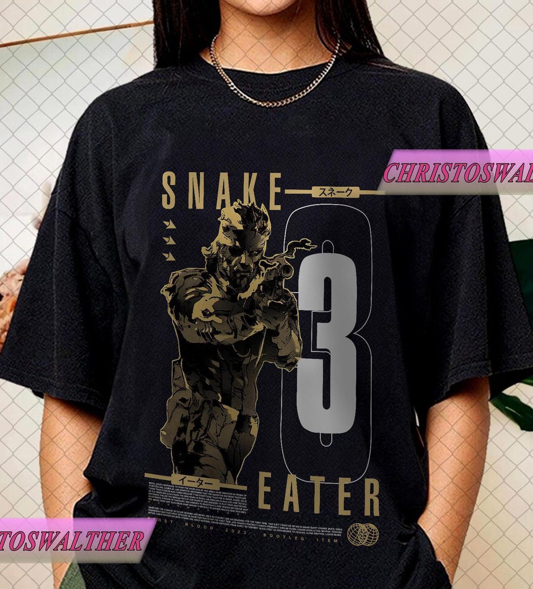 Metal Gear Solid Game Creative T-shirt, Fashion Tees Unisex Trend ...