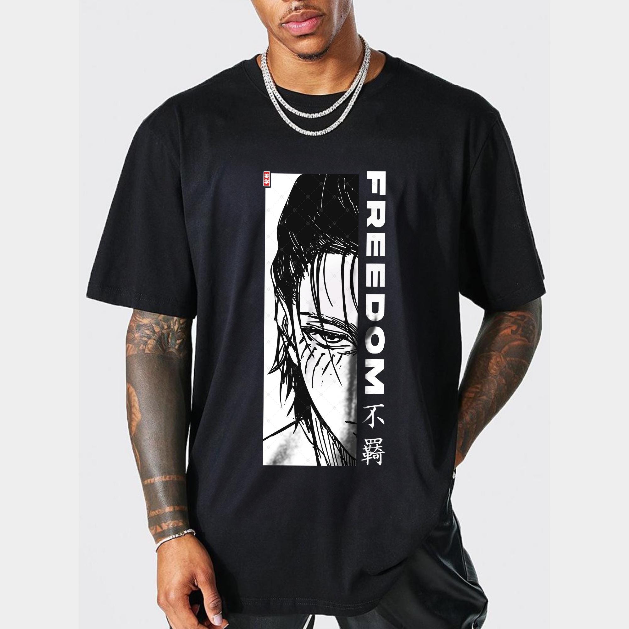 Eren Yeager Tee, Jeager Yeager AOT Anime T-shirt, Soft Tees, Eren ...