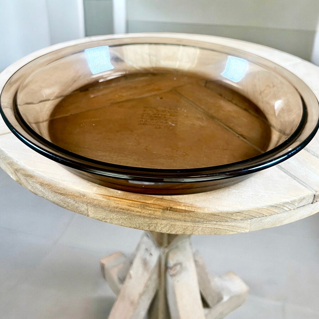 Vintage PYREX Amber Pie Dish Classic Retro Glass Cookware for Baking ...