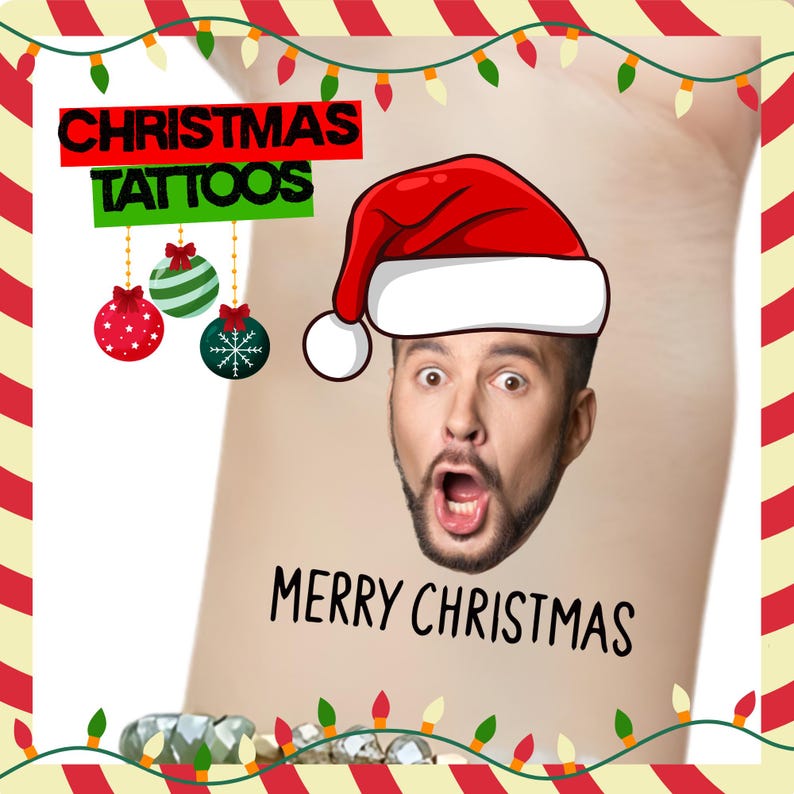 2025 Christmas Party Tattoos for Kids and Adults | Personalized Holiday ...