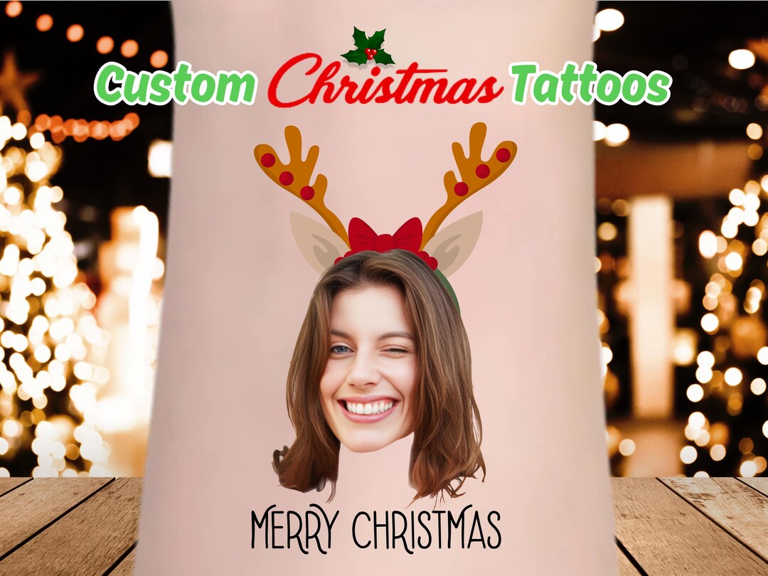 2024 Custom Christmas Temporary Tattoos | Unique Holiday Favors for ...