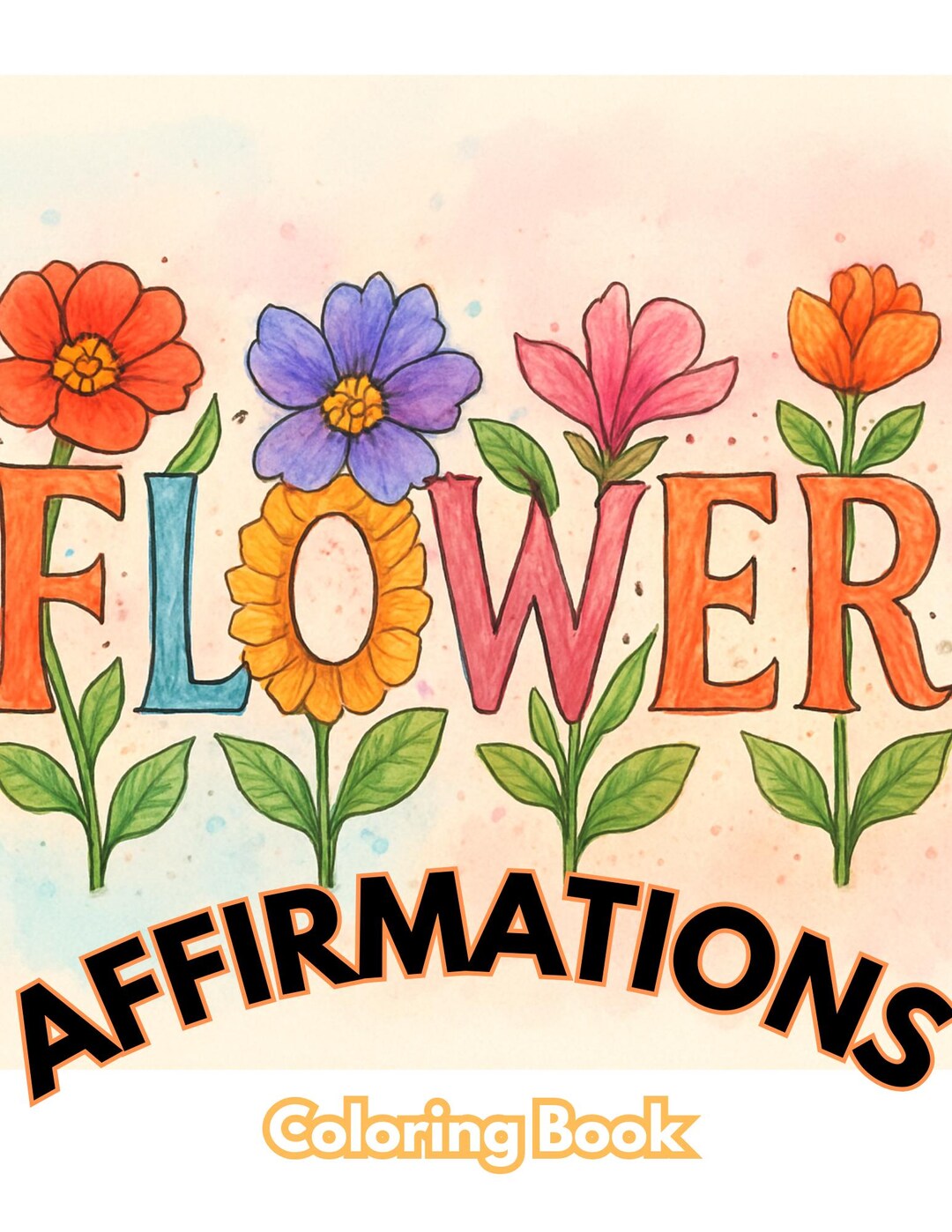 Flower Affirmations Coloring Book (digital Download) - Etsy