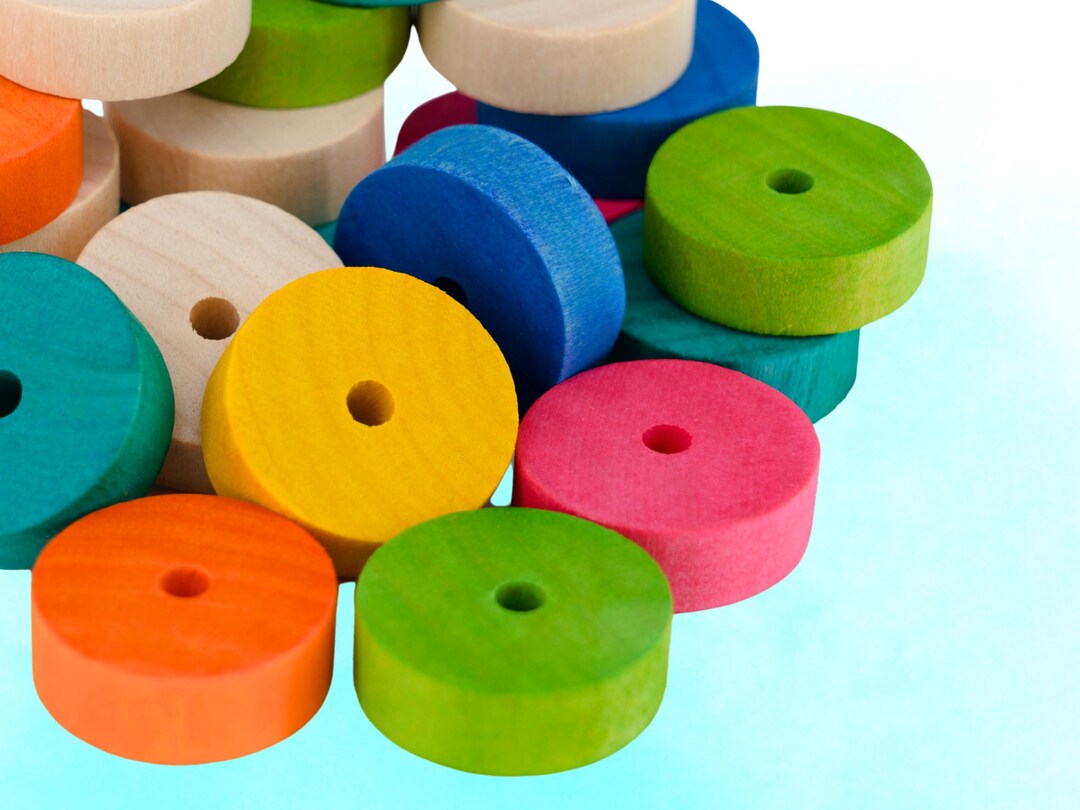 Small Wood Bird Toy Blocks for Making Bird Toys & Refilling Poles - Set ...