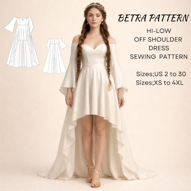 Hi Low Wedding Dress - Etsy