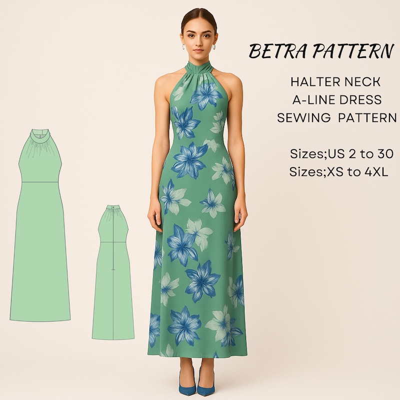 Vintage Silk Dress Halter - Etsy