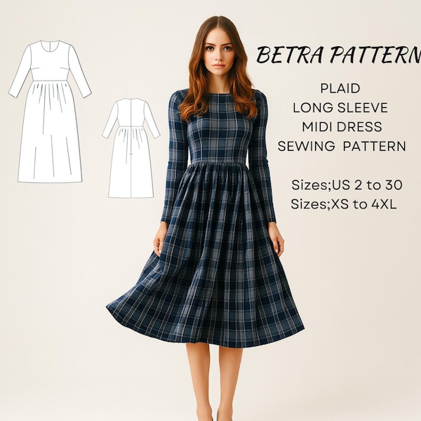 Plaid Dresses Modest - Etsy