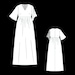 Linen Maternity Maxi Dress Sewing Pattern: V-neck Drifter Style ...