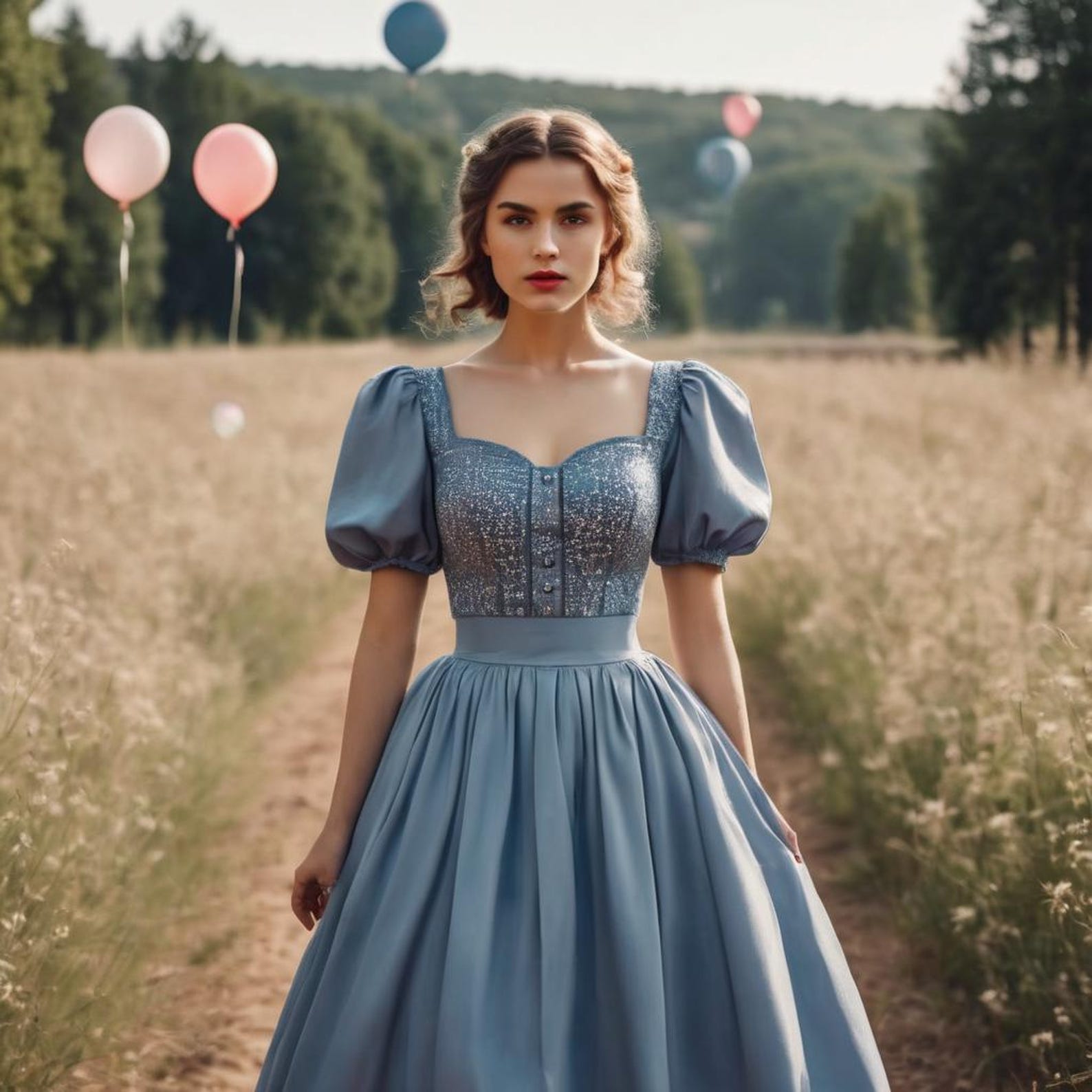 Motif de robe Fairy Cottagecore, robe Renaissance, robe longue, robe de ...