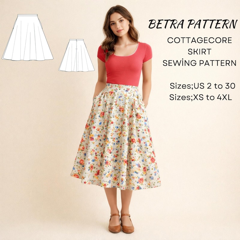 Cottage Core Skirt Maxi - Etsy