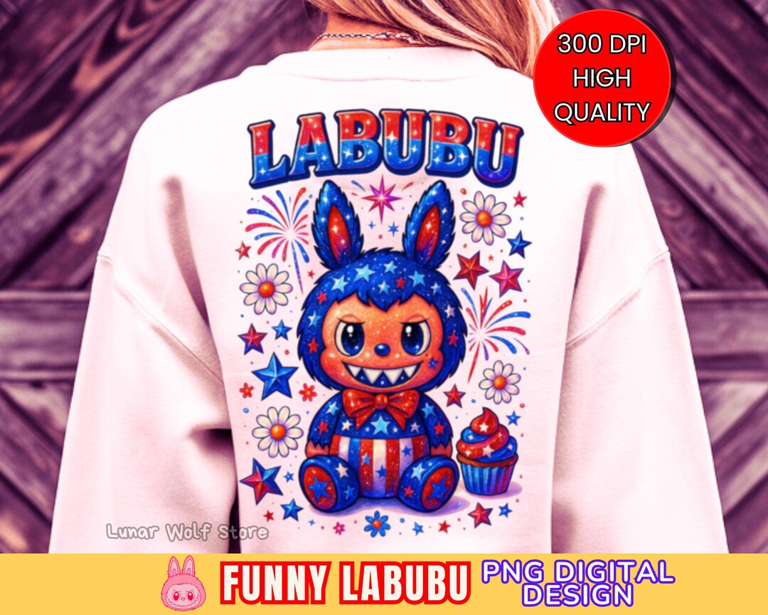 Cartoon Character Png, Labubu Png, USA Png, America Png, 4th of July ...