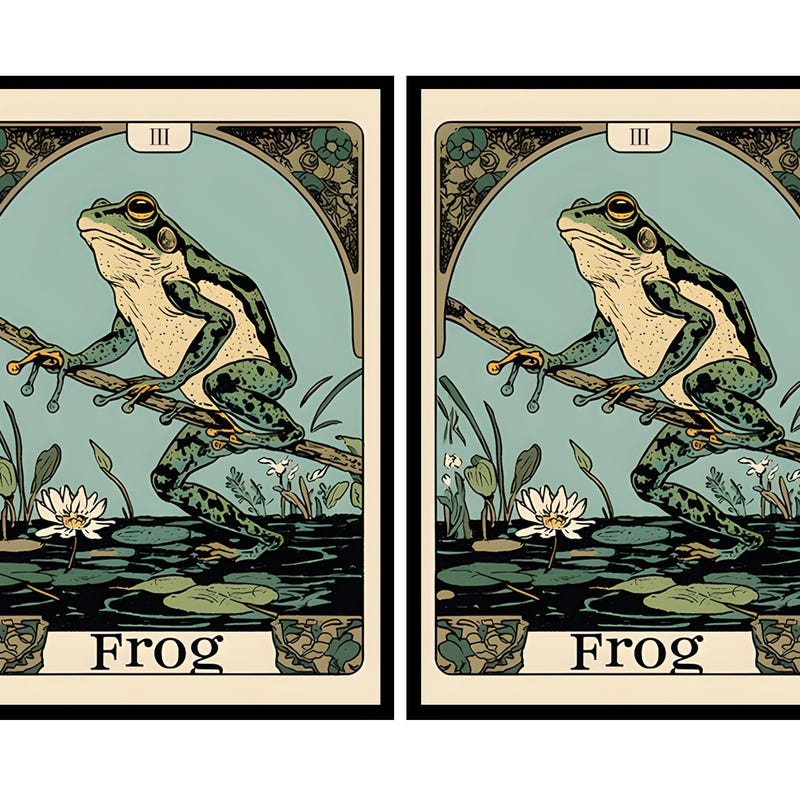 Frog Card - Etsy