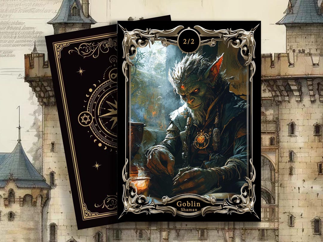 MTG Token, GOBLIN SHAMAN Token, Full Art Token, Custom Game Cards for ...