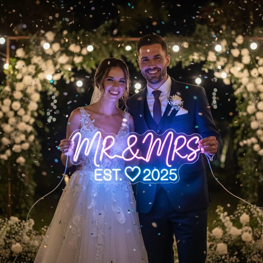 Customized Events Name Neon Sign | Personalized LED Backdrop Neon Light ...