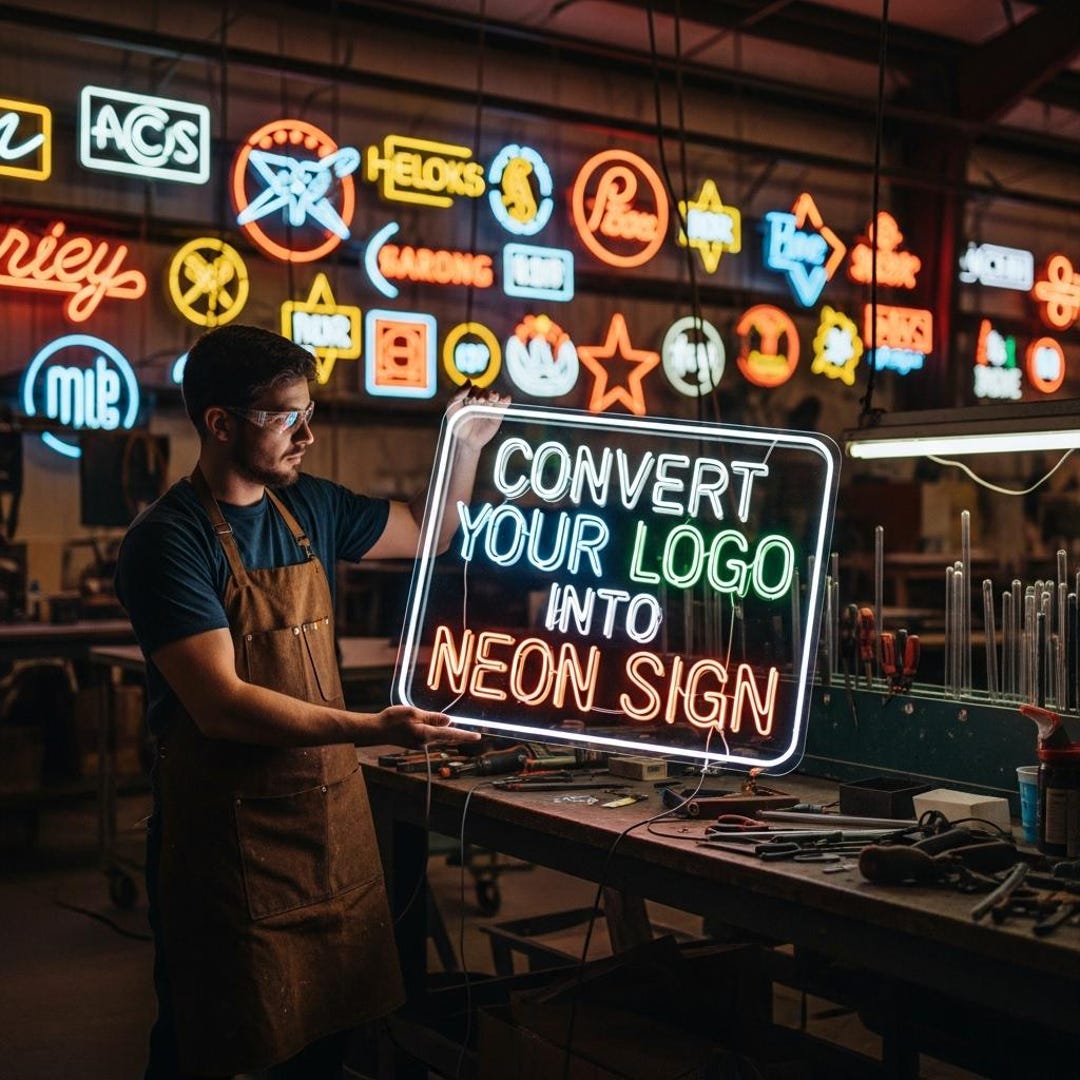 Custom Logo Neon Sign | Personalized LED Neon Sign for Business ...