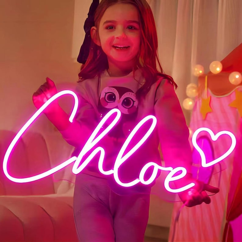 Custom Name Neon Sign for Bedroom Wall | Personalized LED Neon | Neon ...