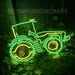 Tractor LED Neon Sign | Vehicle Neon Sign | Farmer Club Neon Sign ...