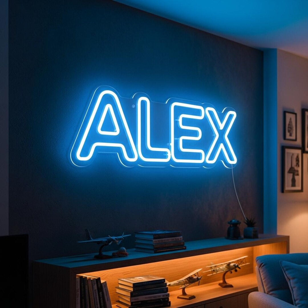 Personalized Name Neon Sign for Bedroom Decor | Custom LED Wall Light ...