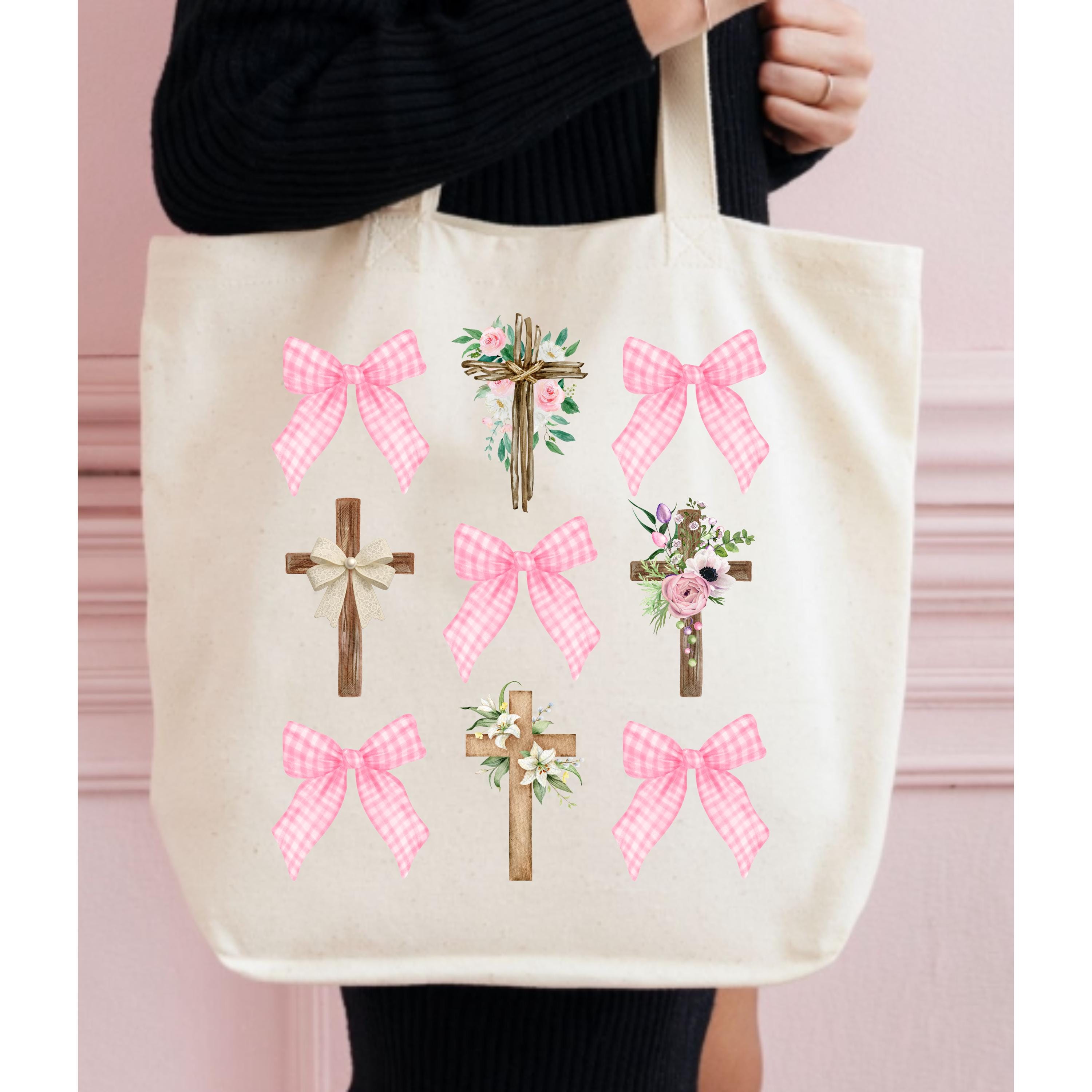 Cross & Coquette Bow PNG, Transparent, Digital Download, Trendy - Etsy