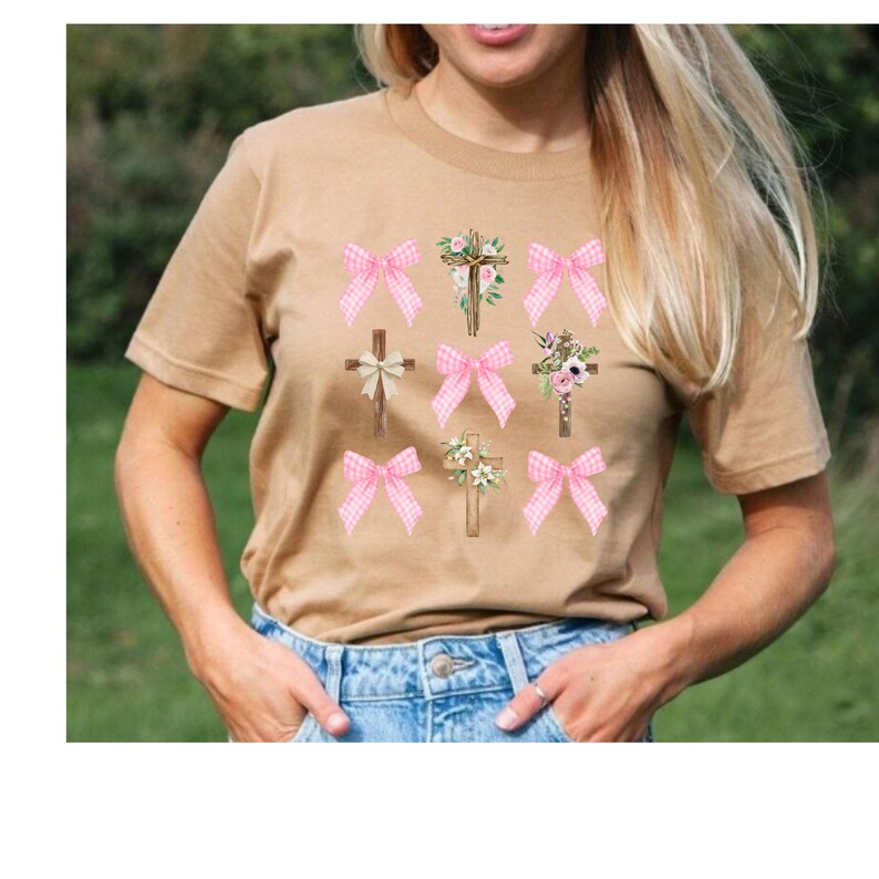 Cross & Coquette Bow PNG, Transparent, Digital Download, Trendy - Etsy