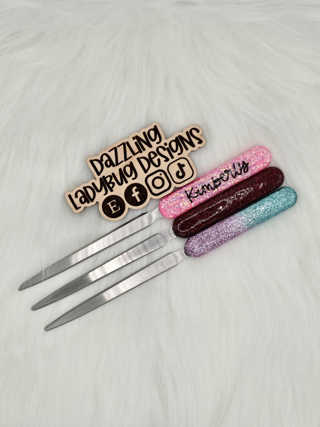 Custom Glitter Letter Opener: Personalized Mail Opener - Etsy