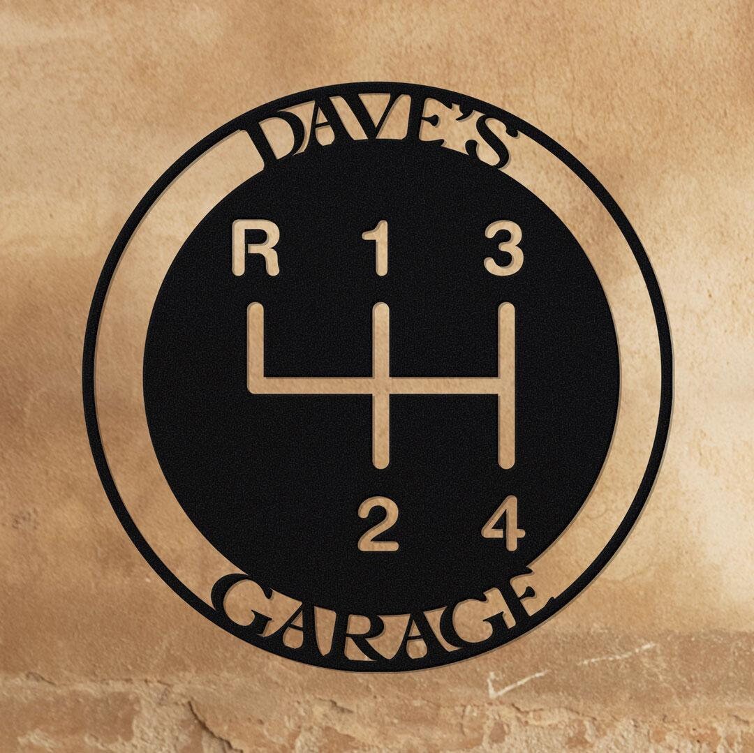 Personalized 4 Speed Garage Metal Sign for the Car Guy or Gal - Etsy