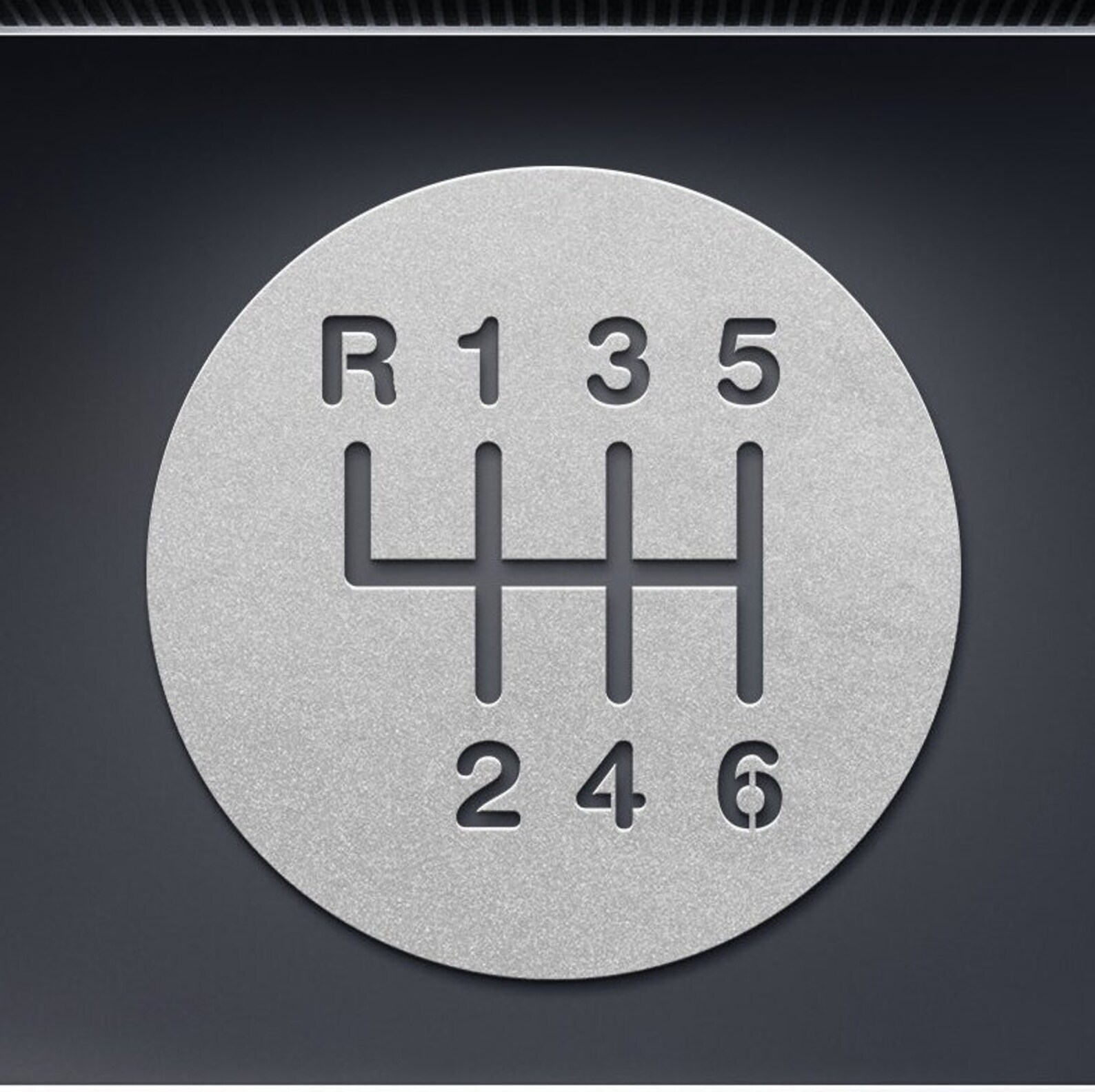 Six Speed Shifter Handle Metal Garage Sign or Man Cave Sign for the Car ...