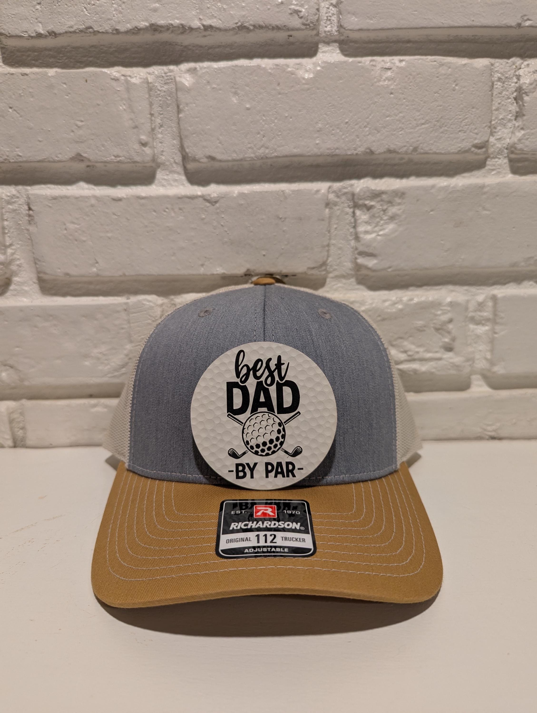 Best Dad by Par Richardson 112 Trucker Hat, Leatherette Patch - Etsy