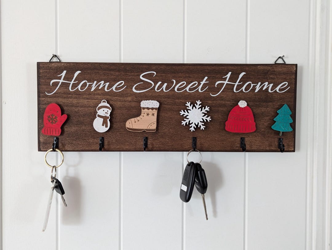 Interchangeable Key Hook Sign - Etsy