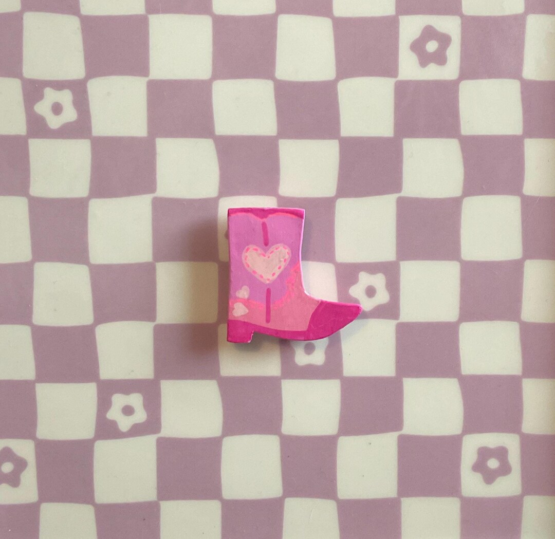 Cowboy Boot Magnet | Handmade Clay Magnet - Etsy