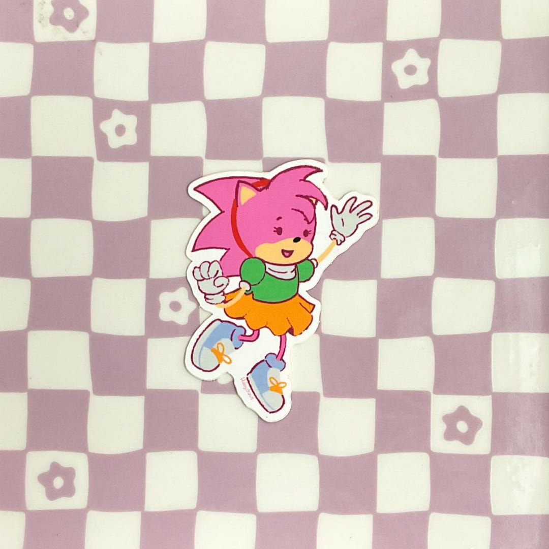 2" Amy Rose Sticker | Sonic the Hedge Hog Stickers - Etsy