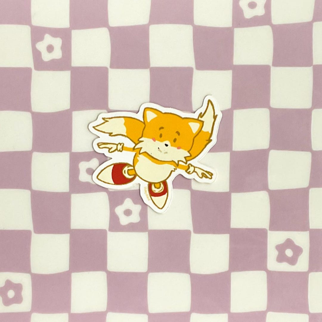 2" Tails Sticker | Sonic the Hedge Hog Stickers - Etsy